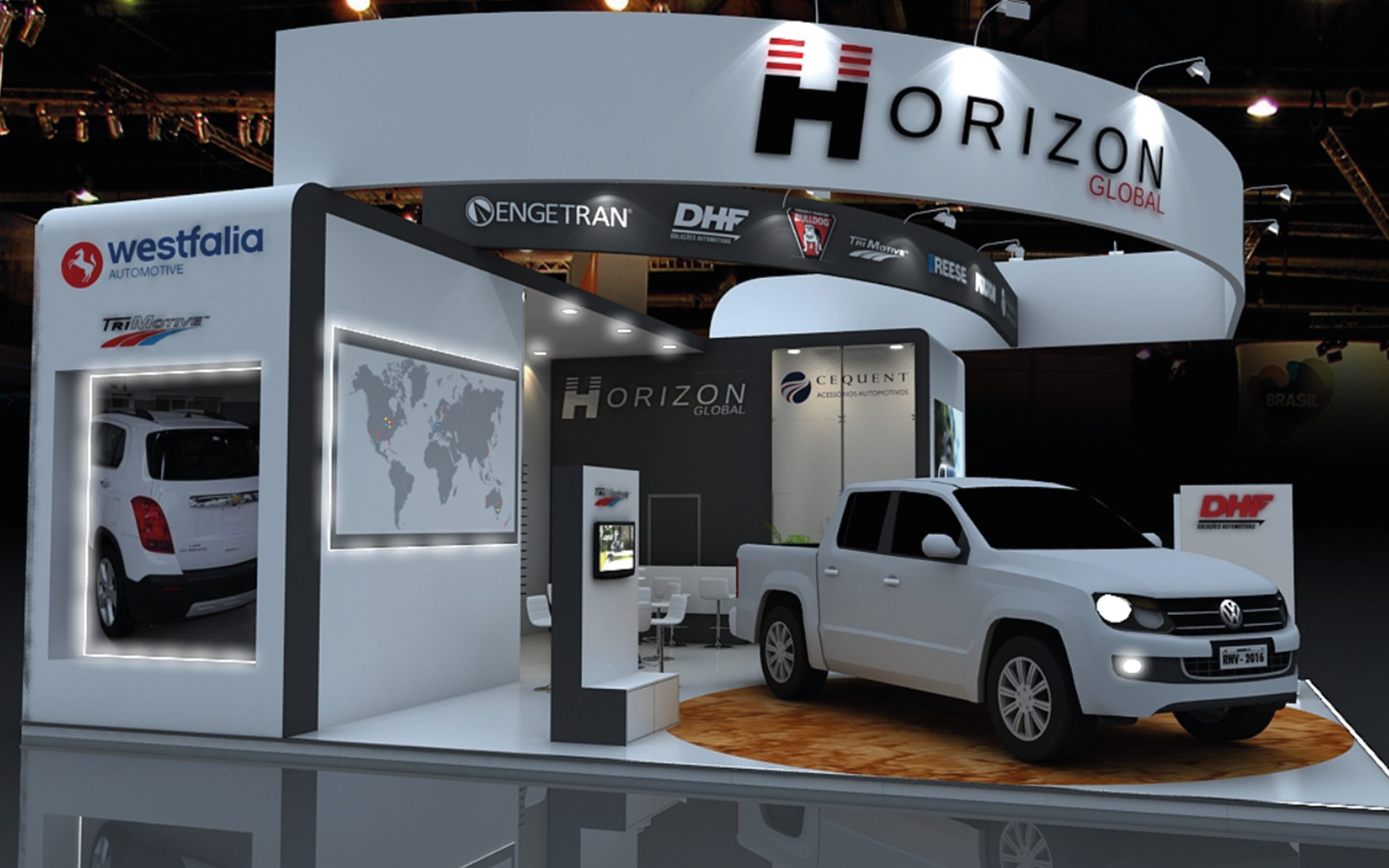 Comunicação visual (Cenografia) Stand Automec - Horizon Global ...